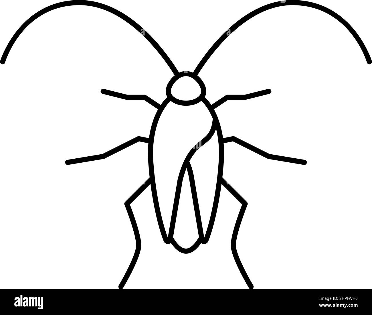 ant insect line icon vector illustration Stock Vector Image & Art - Alamy