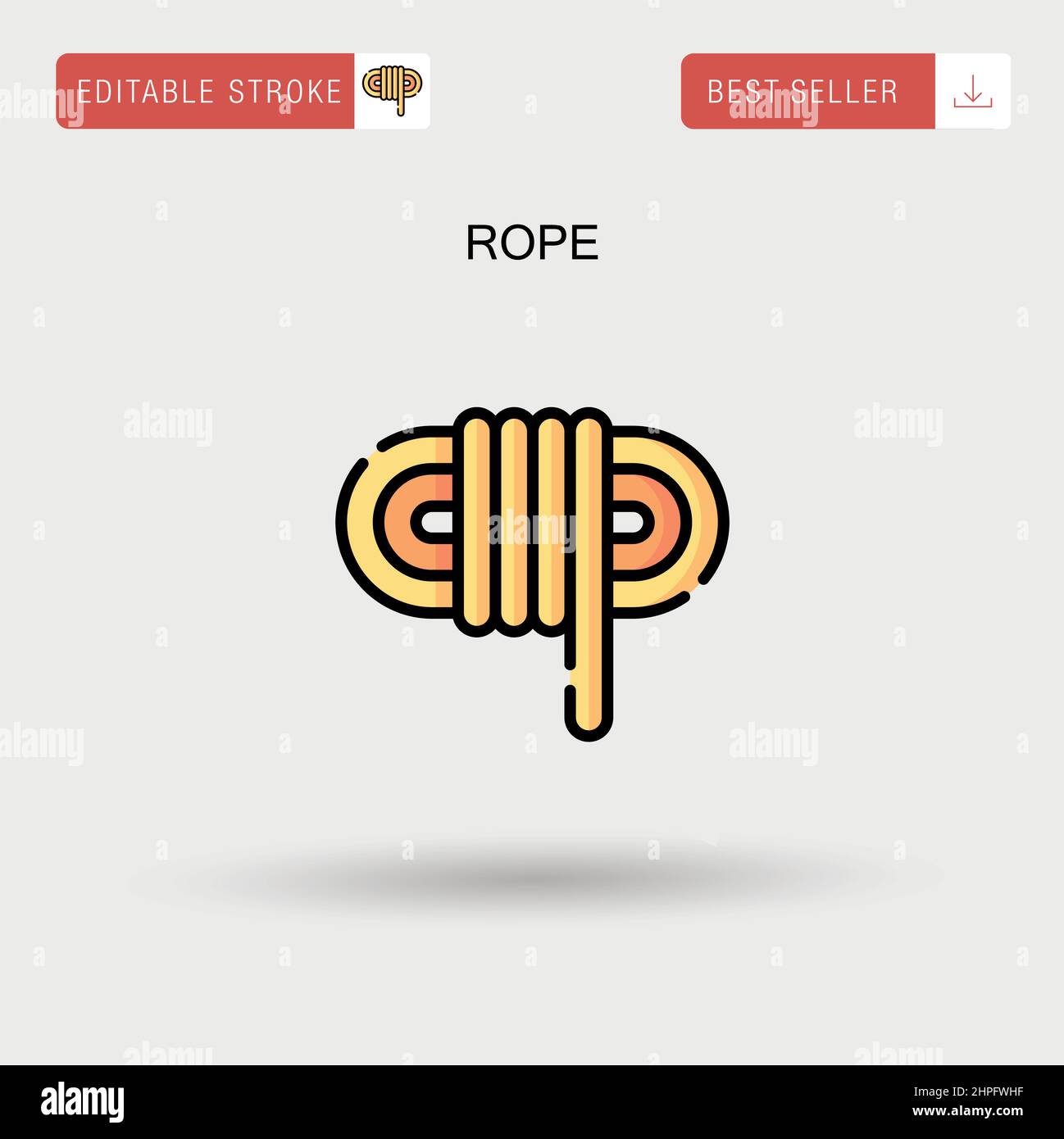 Rope texture knot Stock Vector Images - Alamy