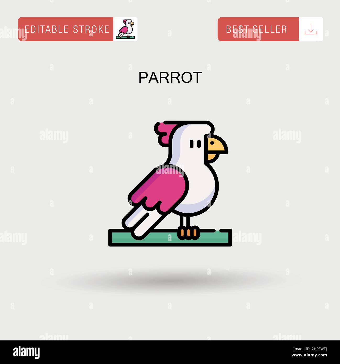 Amazon parrot drawing Stock Vector Images - Alamy