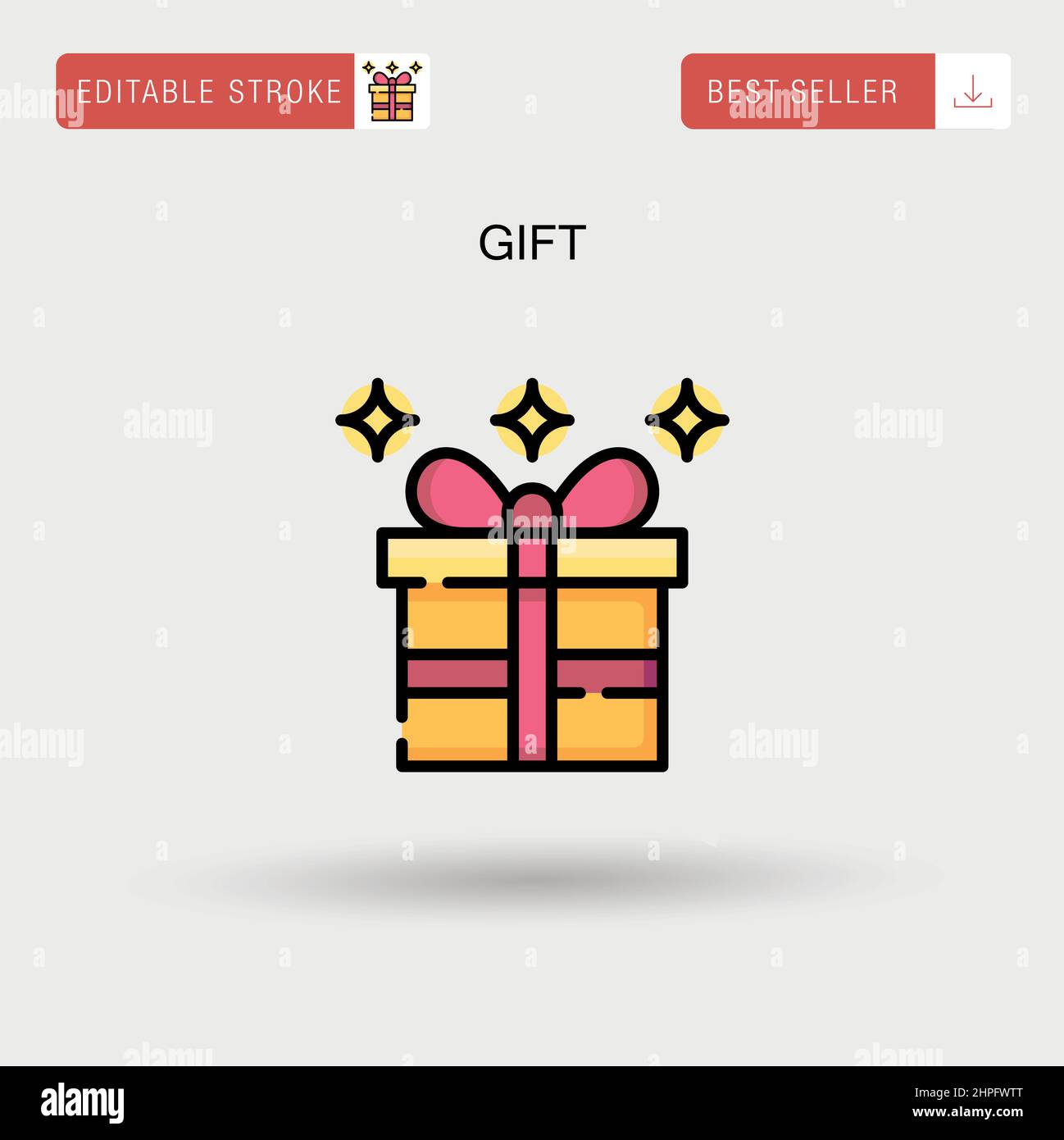 Gift Simple vector icon Stock Vector Image & Art - Alamy