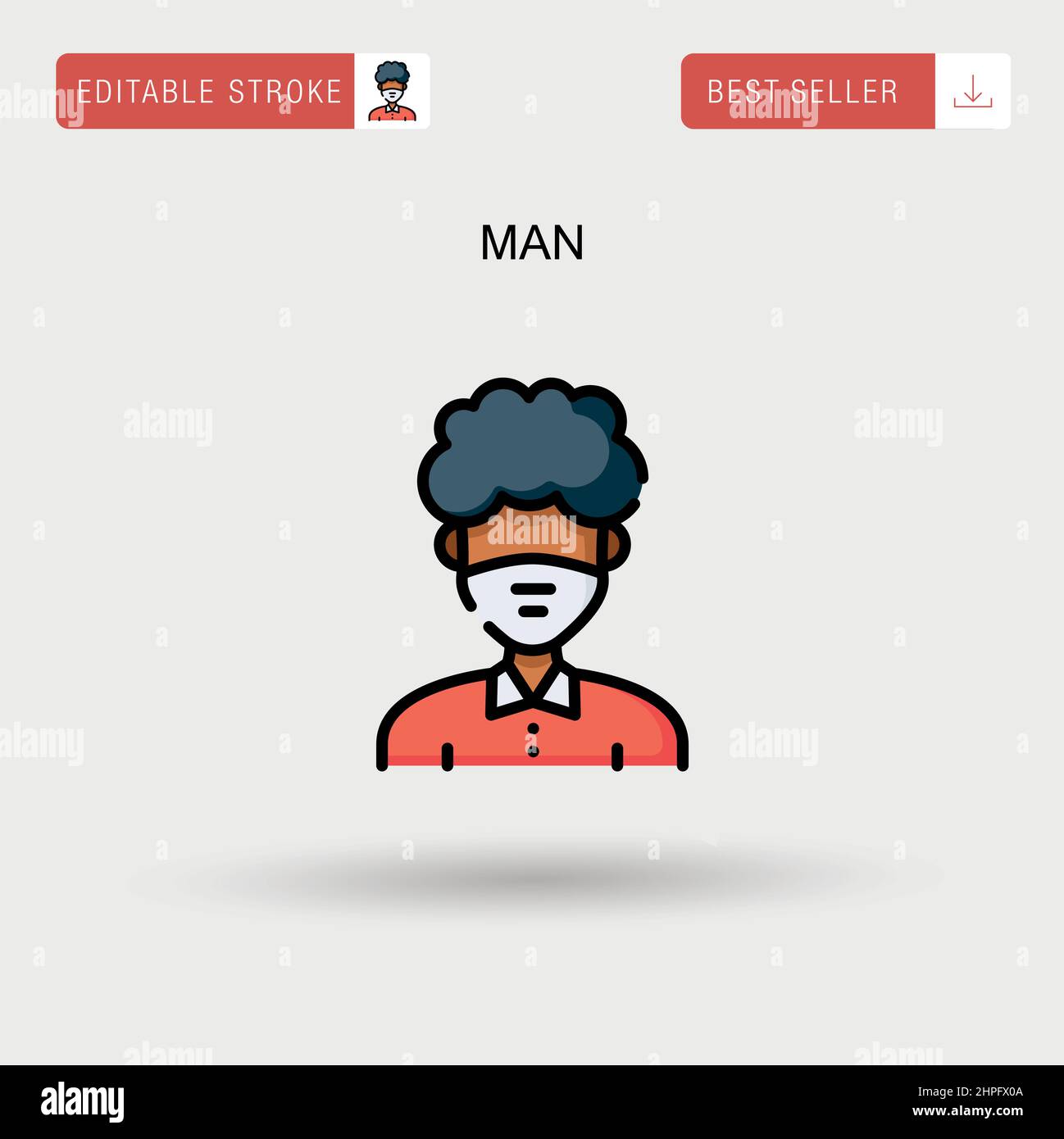 Man Simple vector icon Stock Vector Image & Art - Alamy