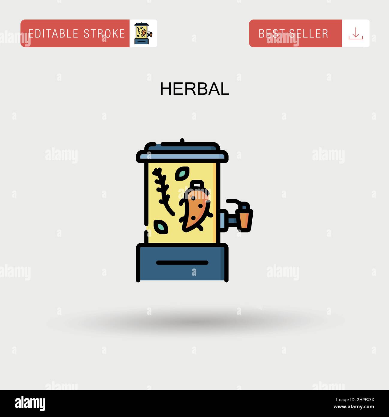 Top view natural herbal Stock Vector Images - Alamy