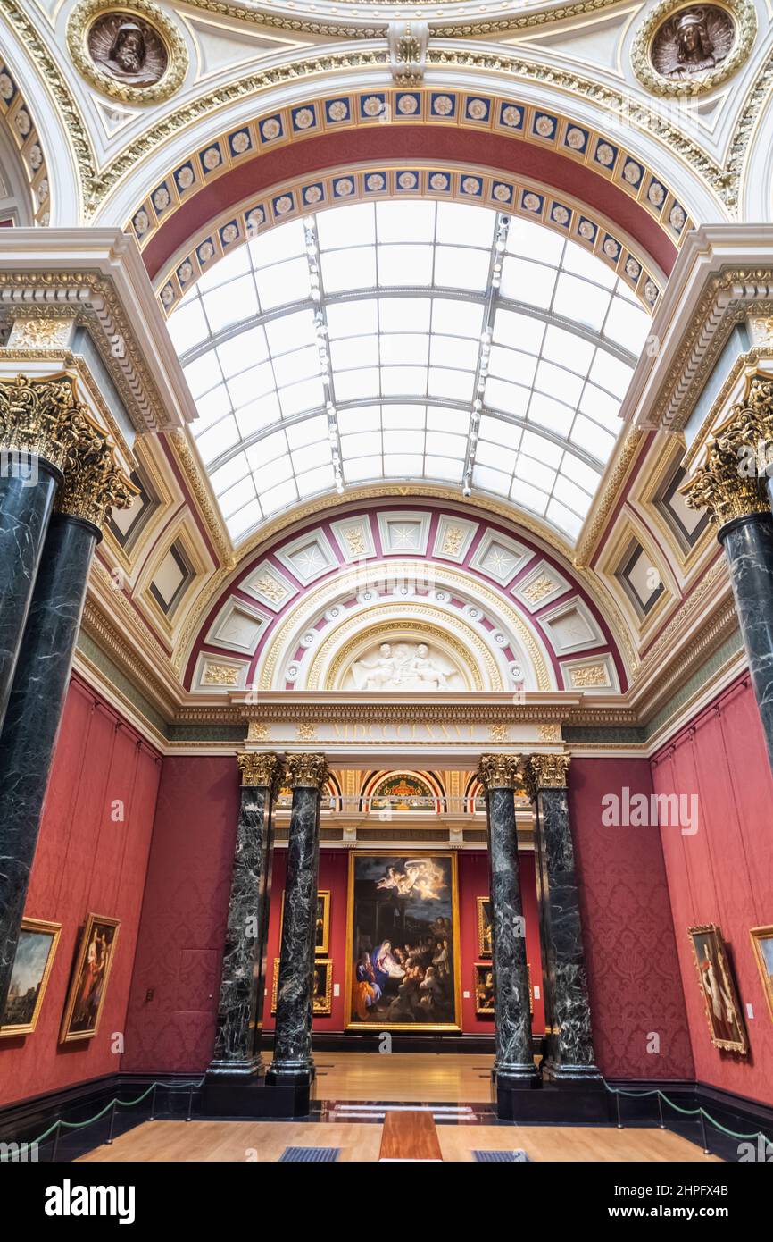 England, London, Trafalgar Square, National Gallery, Interior View ...