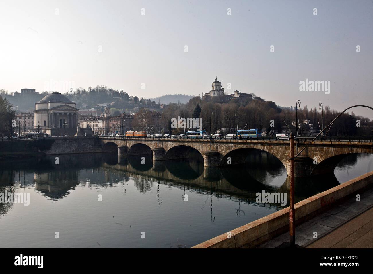 Italy, Piedmont, Turin, Po river and Isabella bridge Stock Photo - Alamy