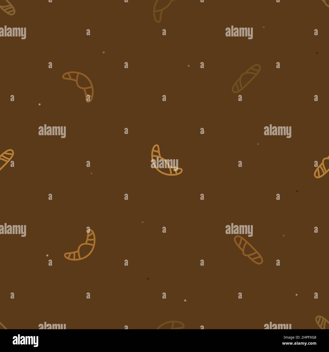 Various outline bread rolls - vector background Stock Vector Image ...