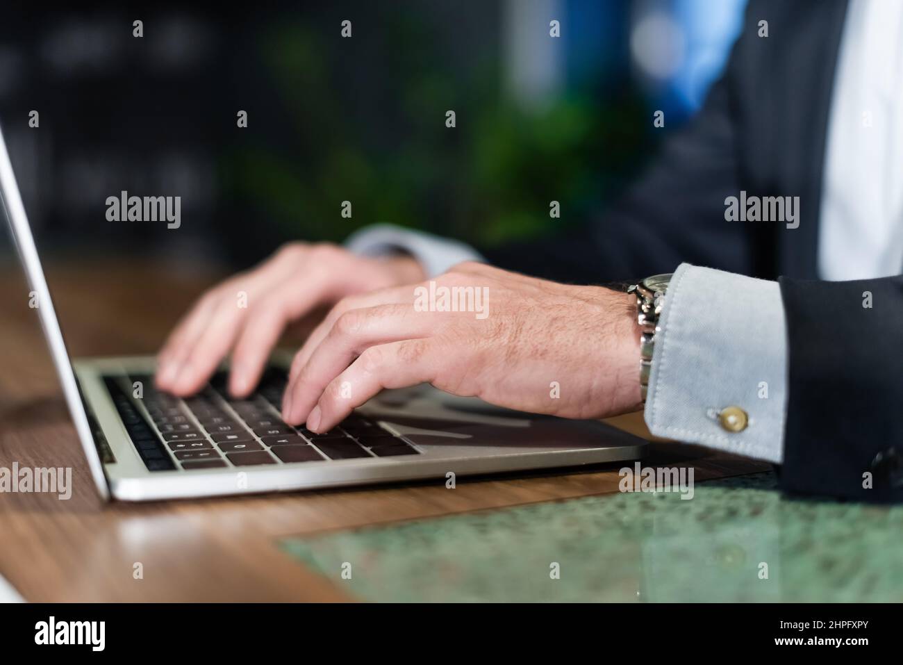 Hands keyboard suit hi-res stock photography and images - Alamy