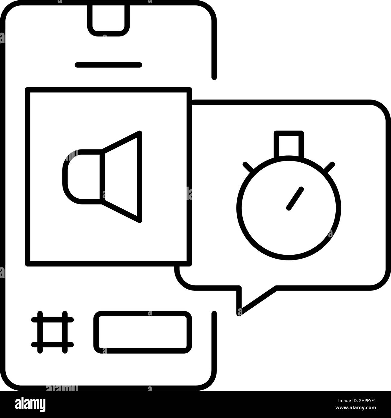 digital marketing ephemeral line icon vector illustration Stock Vector ...