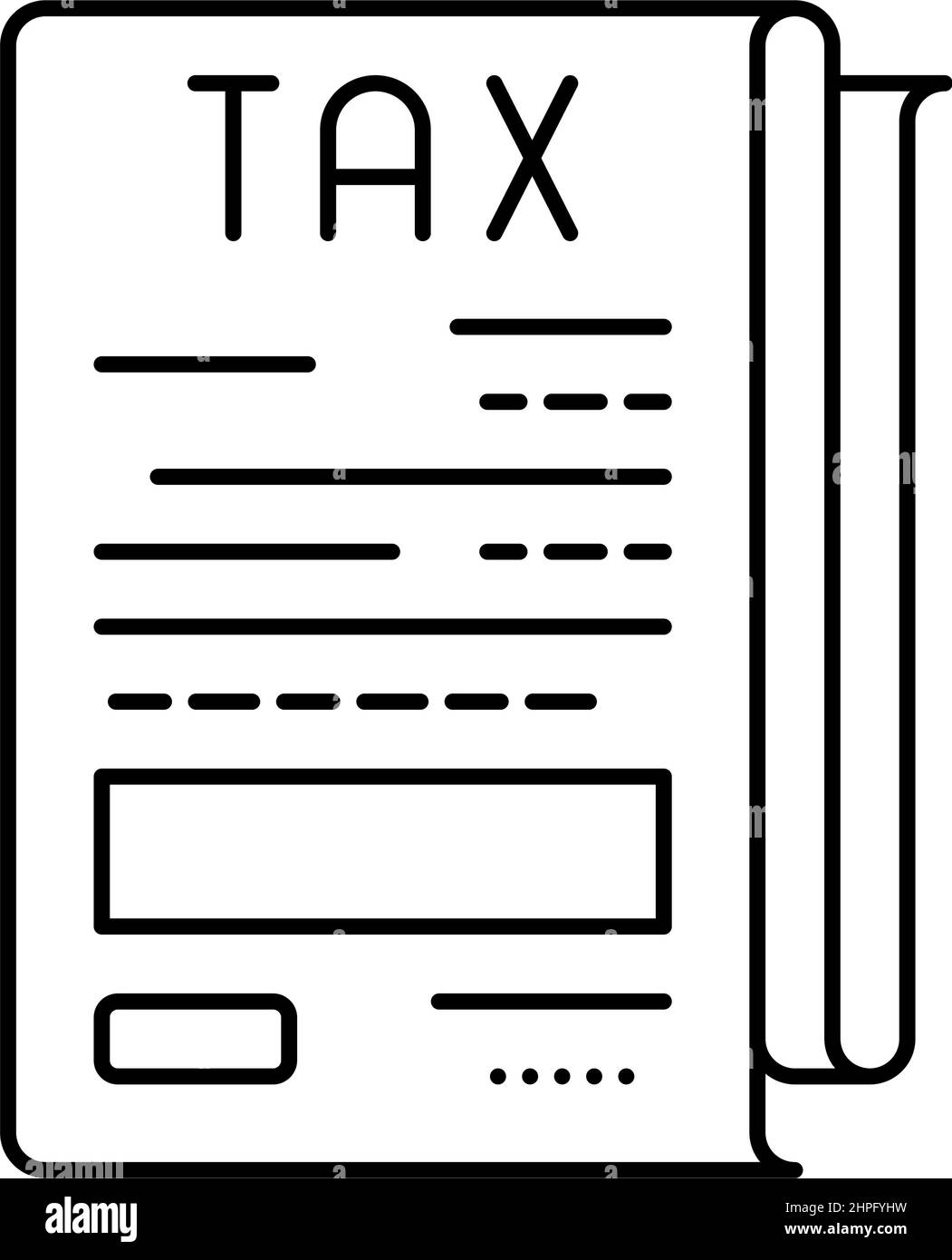 tax accounting line icon vector illustration Stock Vector Image & Art ...
