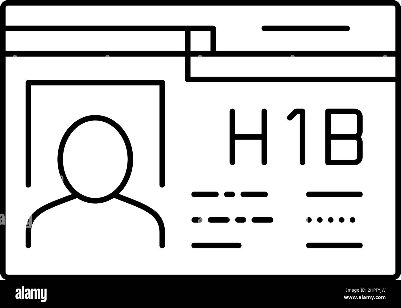 Transit visa line icon Cut Out Stock Images & Pictures - Alamy