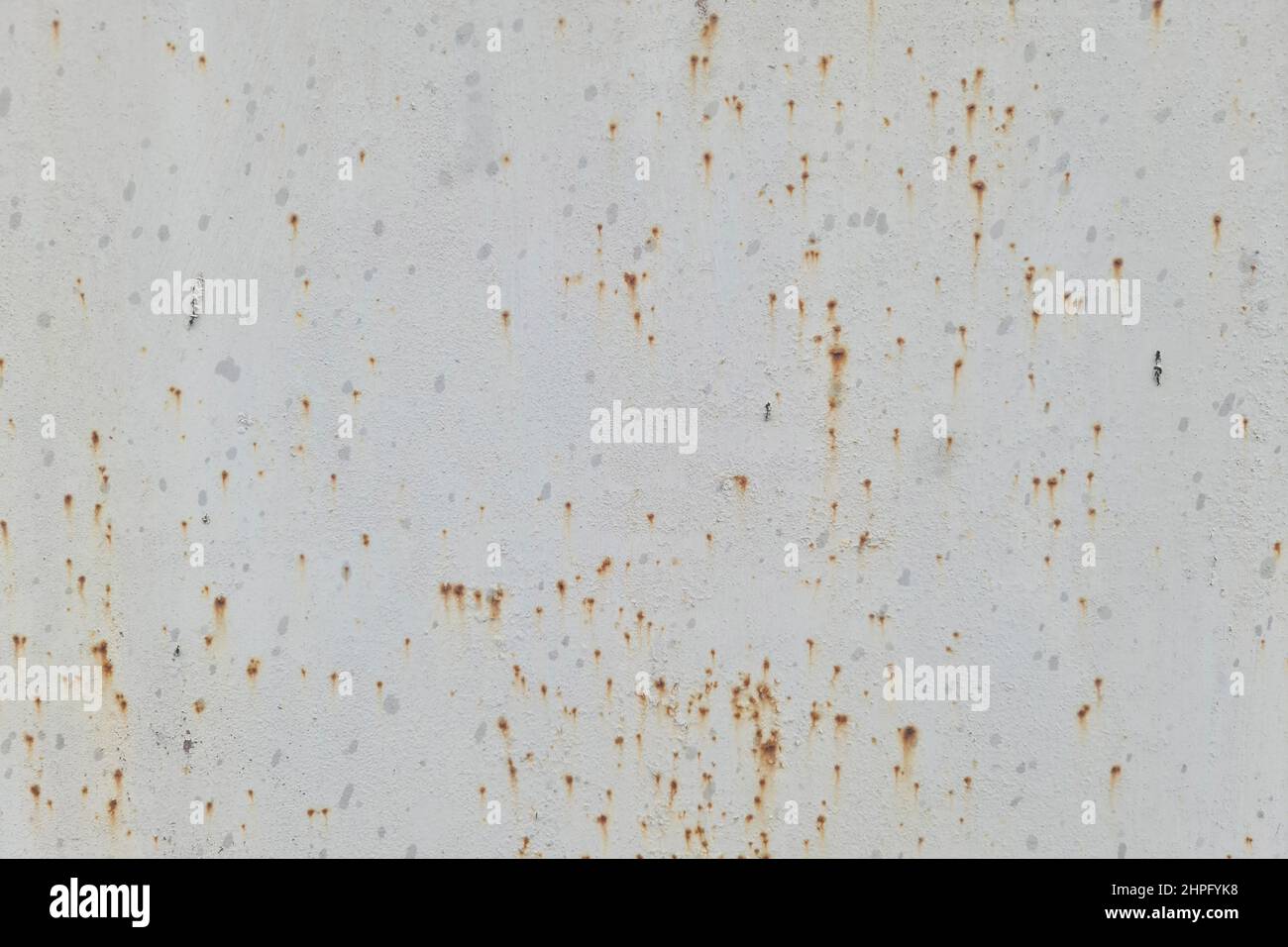Texture of a gray metal wall with rusty spots Stock Photo - Alamy