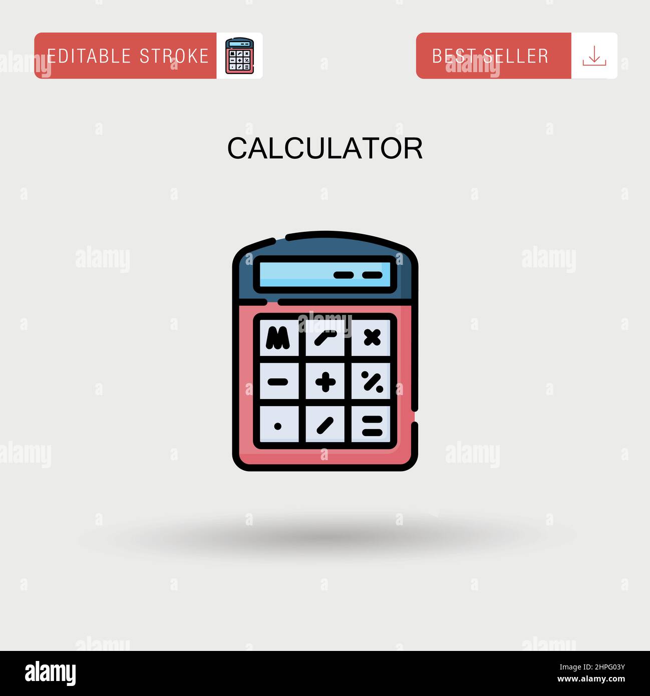 Calculator Simple vector icon Stock Vector Image & Art - Alamy