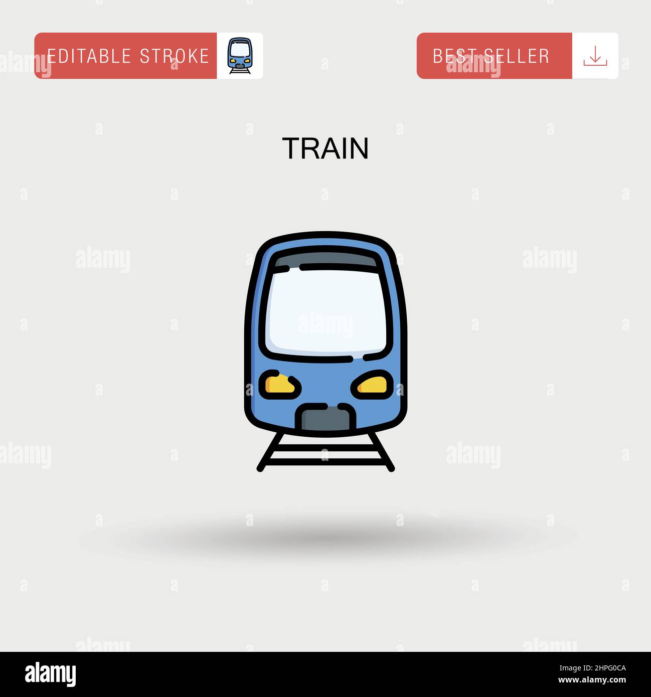 Train Simple vector icon Stock Vector Image & Art - Alamy