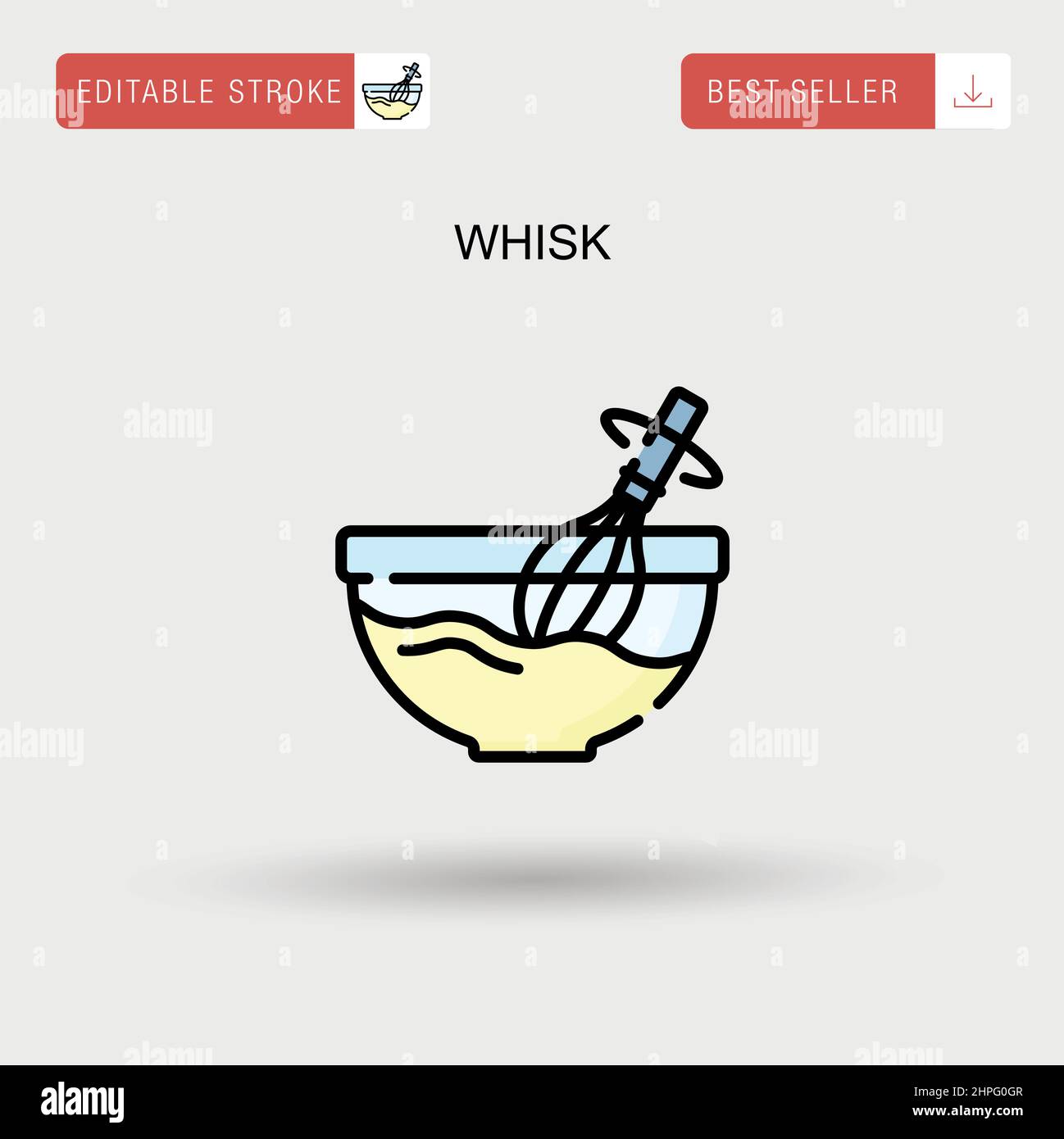 Whisk Simple vector icon Stock Vector Image & Art - Alamy