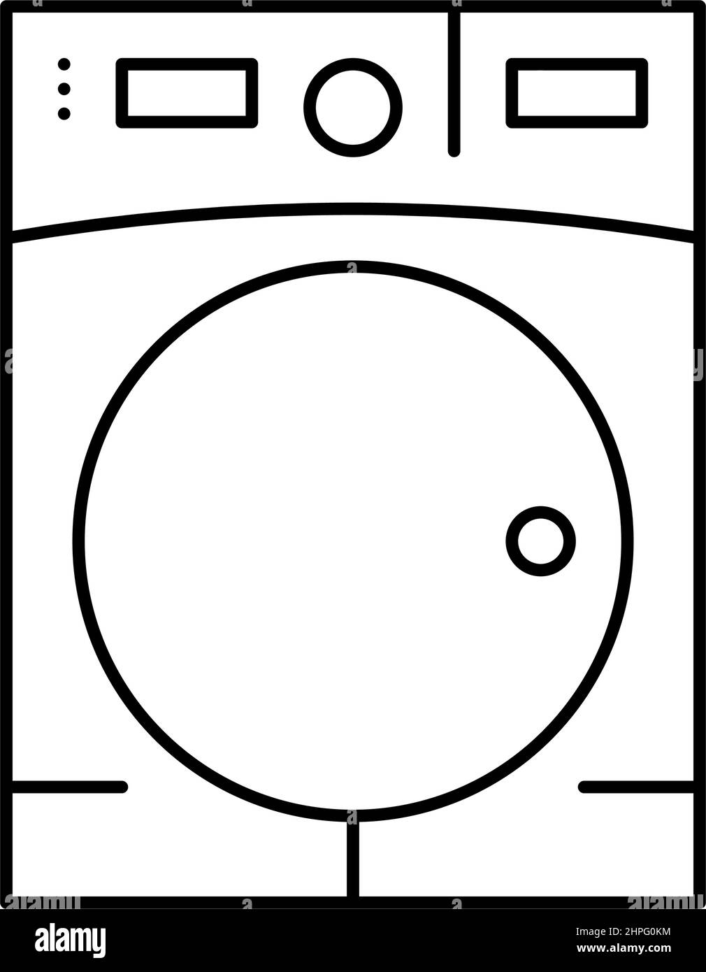 dryer machine line icon vector illustration Stock Vector Image & Art ...
