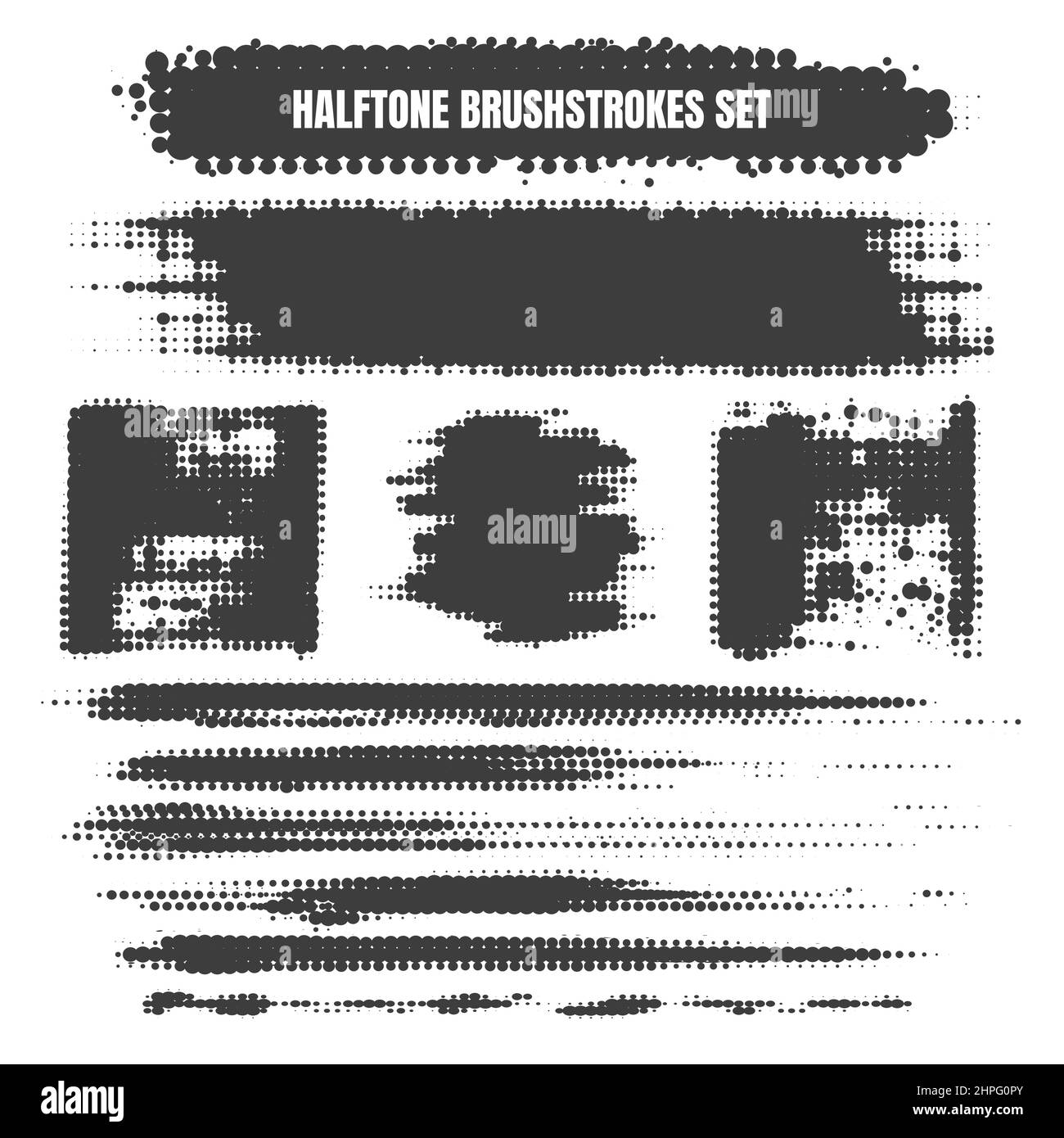 Halftone brushes hi-res stock photography and images - Alamy