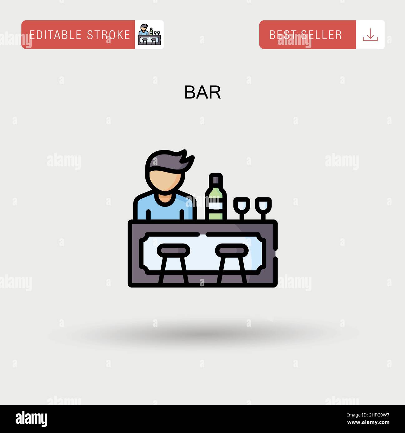 Empty bar Stock Vector Images - Alamy