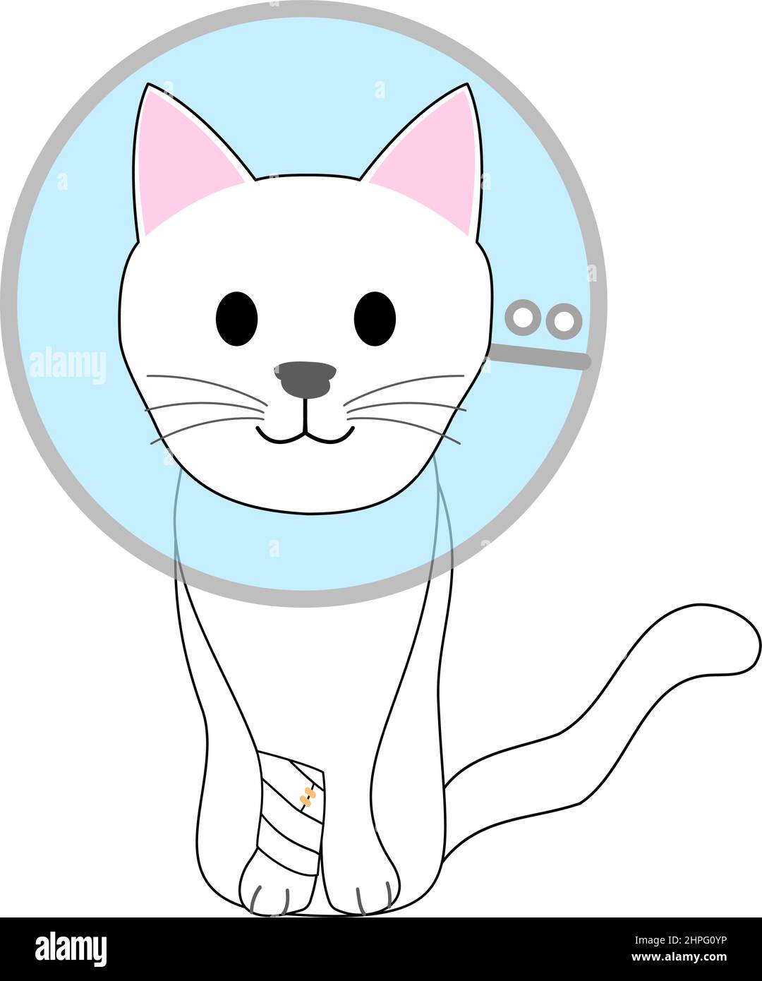 Cartoon Skinny Cat