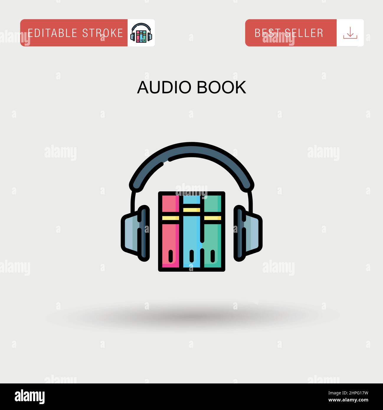 Headphones sound education online Stock Vector Images - Alamy