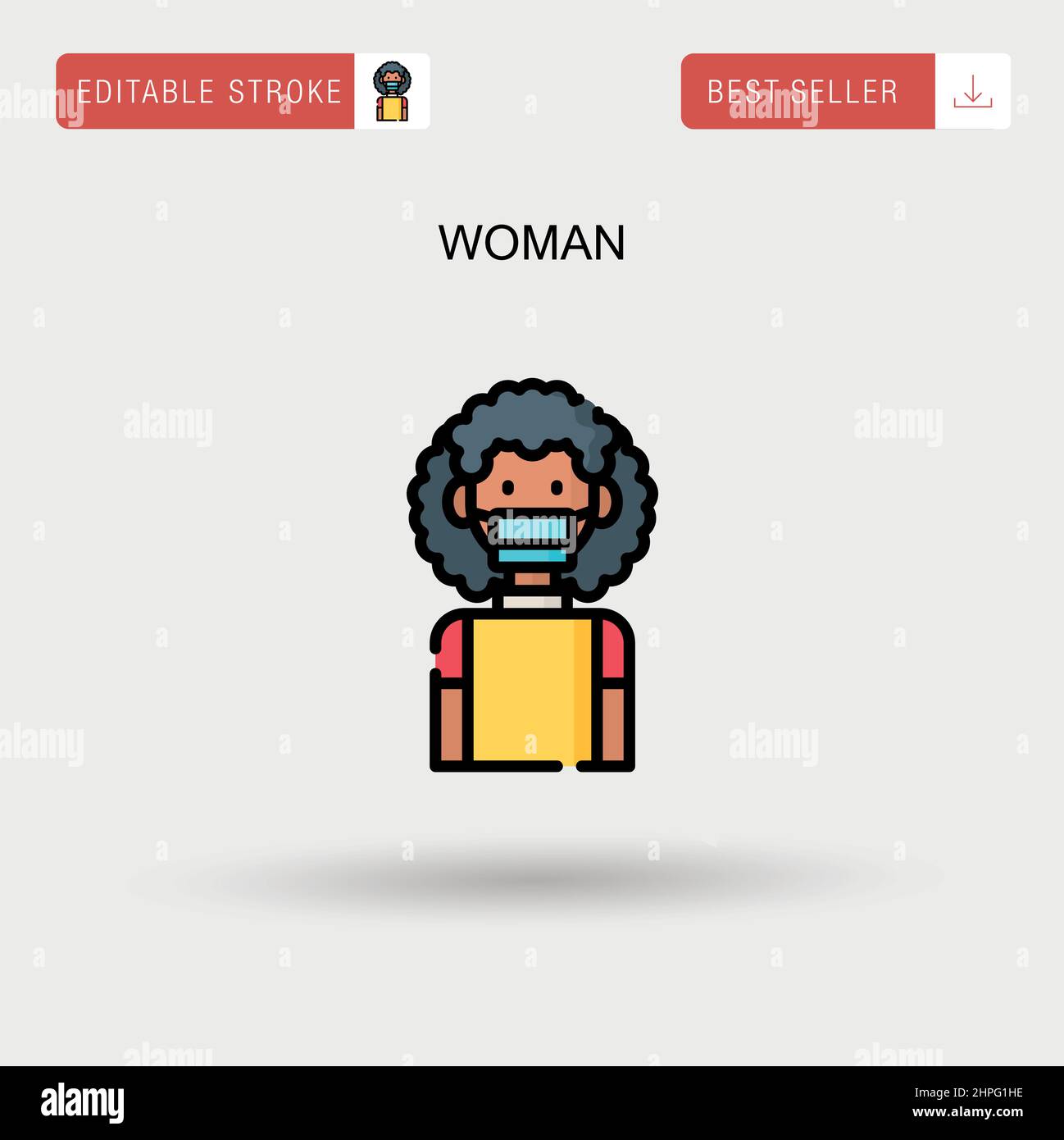 Woman Simple vector icon Stock Vector Image & Art - Alamy