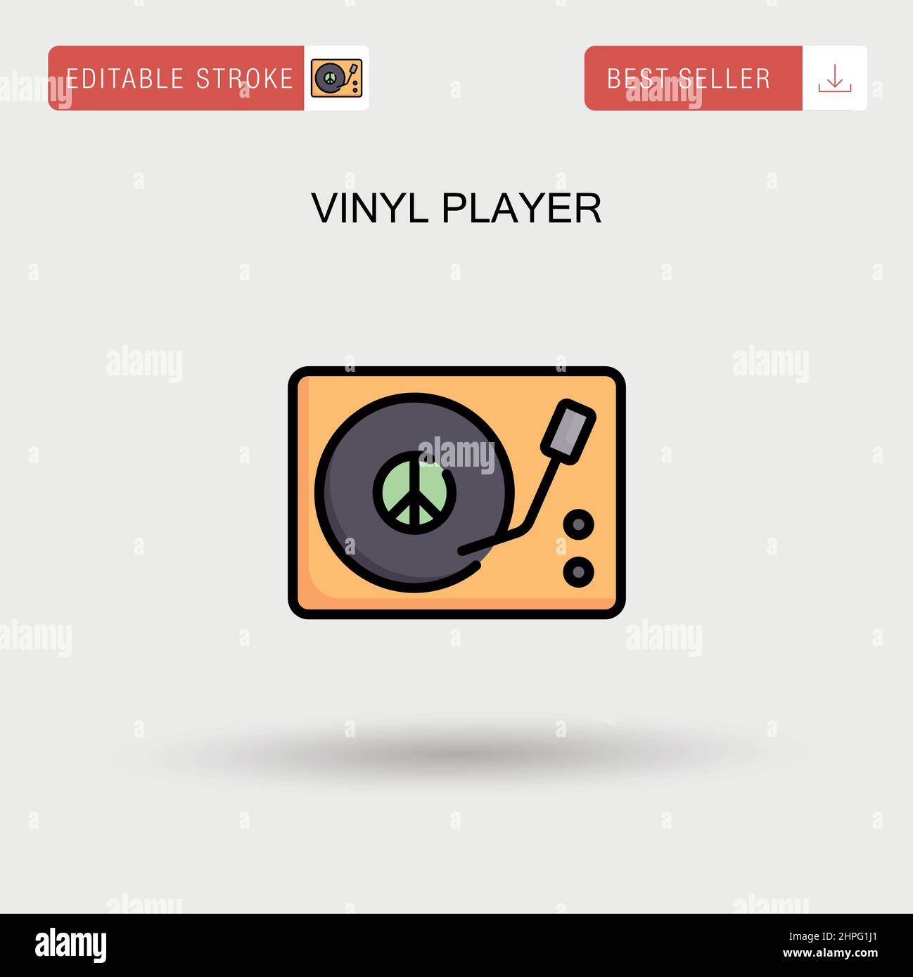 Vinyl player icon hi-res stock photography and images - Alamy