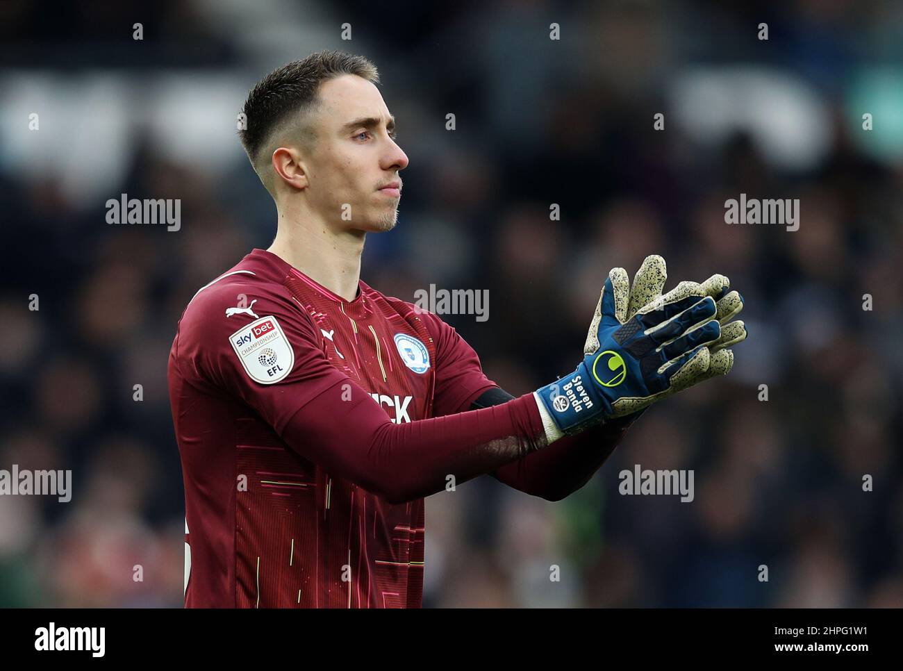 Peterborough United goalkeeper Steven Benda during the Sky Bet ...