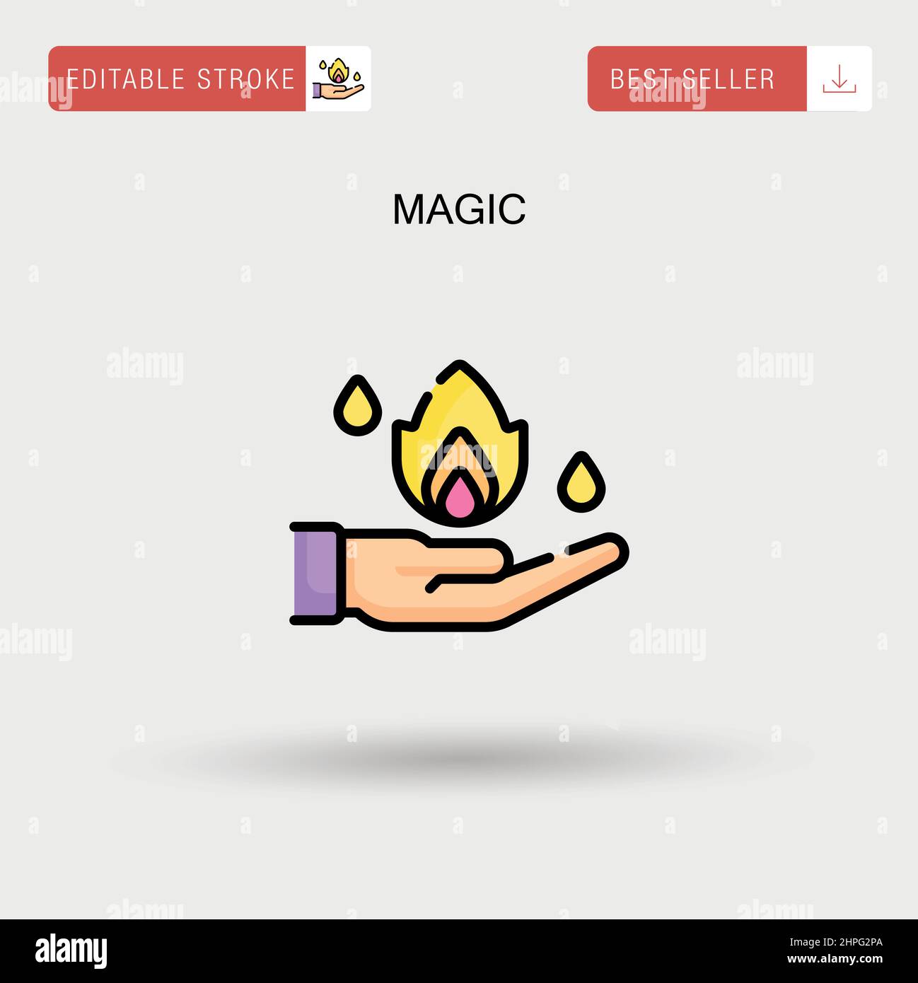 Magic Simple vector icon Stock Vector Image & Art - Alamy