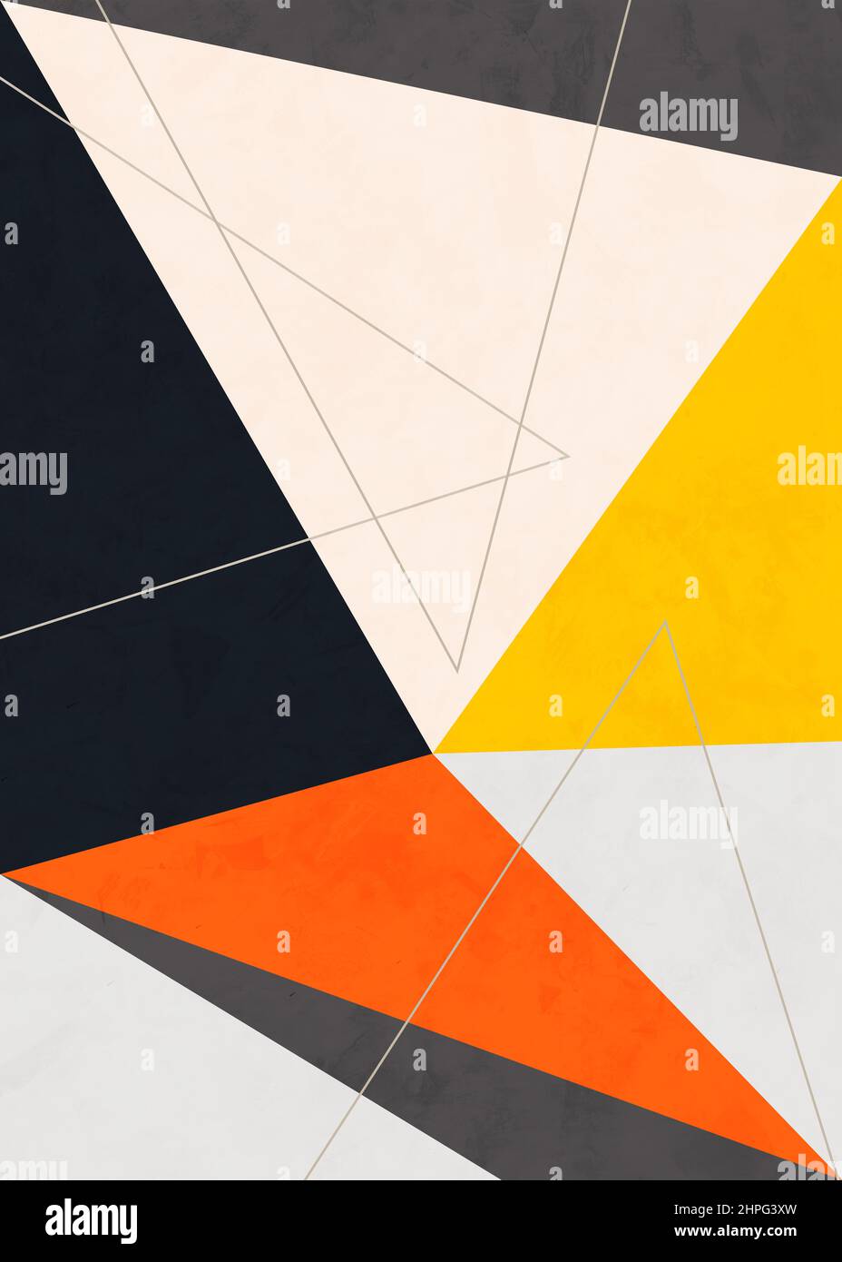 Abstract art of geometric shapes with colorful texture Stock Photo - Alamy