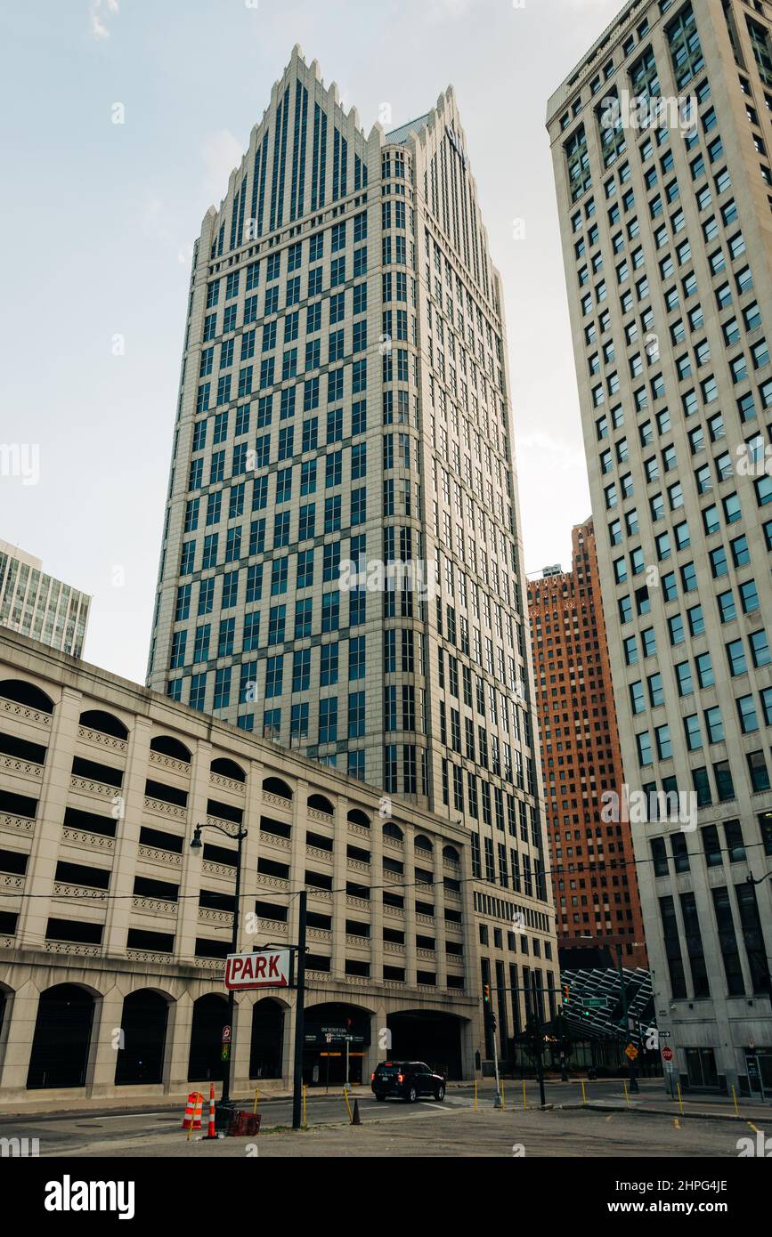 Architectural details in downtown Detroit, Michigan Stock Photo - Alamy