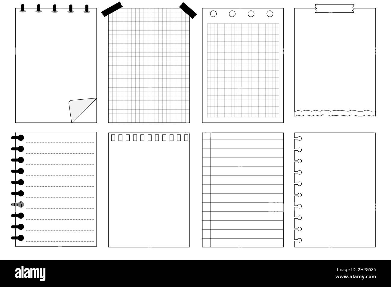 Daily printable planner Black and White Stock Photos & Images - Alamy