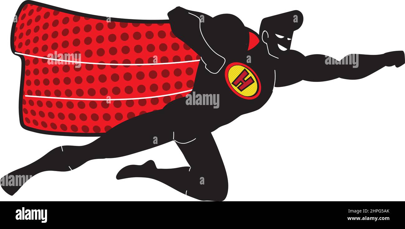 Muscular superhero flying strength hi-res stock photography and images ...