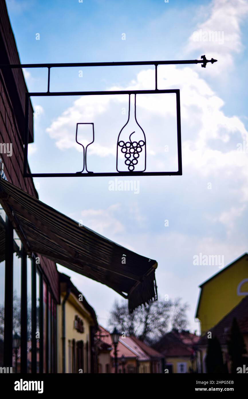 Streets in the city centre of Tokaj, historical town in Borsod-Abaúj ...