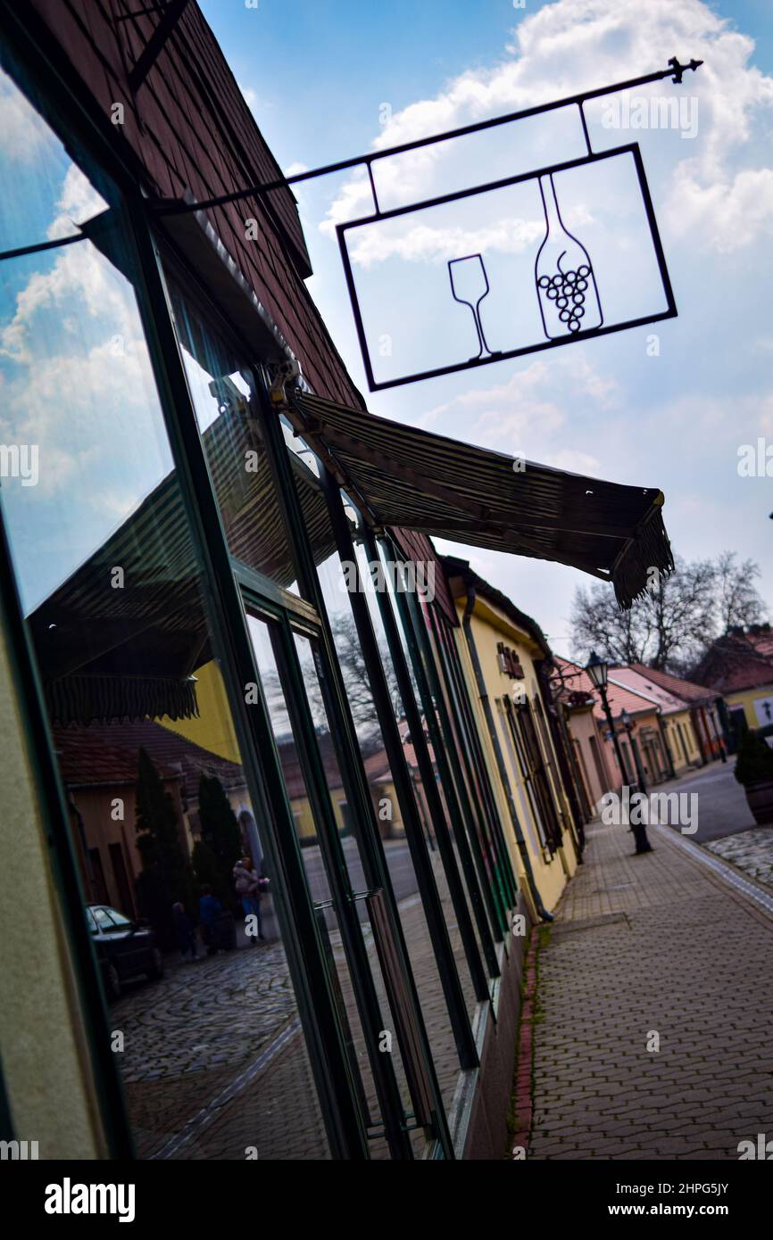 Streets in the city centre of Tokaj, historical town in Borsod-Abaúj ...