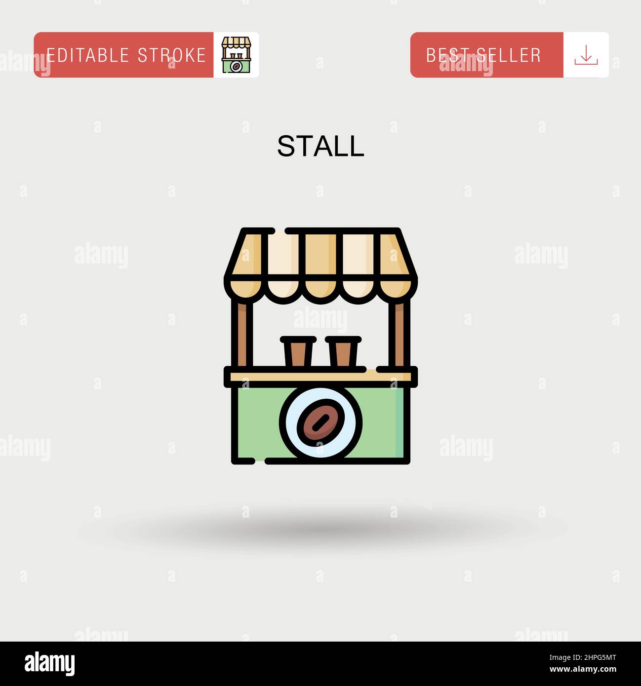 Fruit sale market stall Stock Vector Images - Alamy