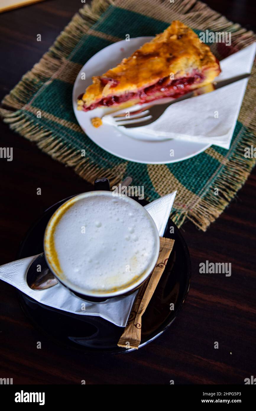 Interior of Drót cafe in Tokaj, a historical town in Borsod-Abaúj ...