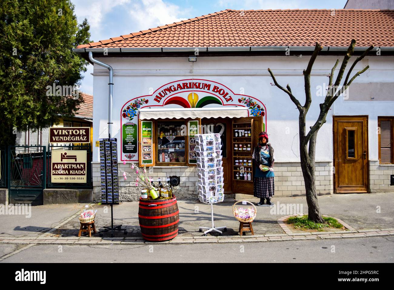 Streets in the city centre of Tokaj, historical town in Borsod-Abaúj ...