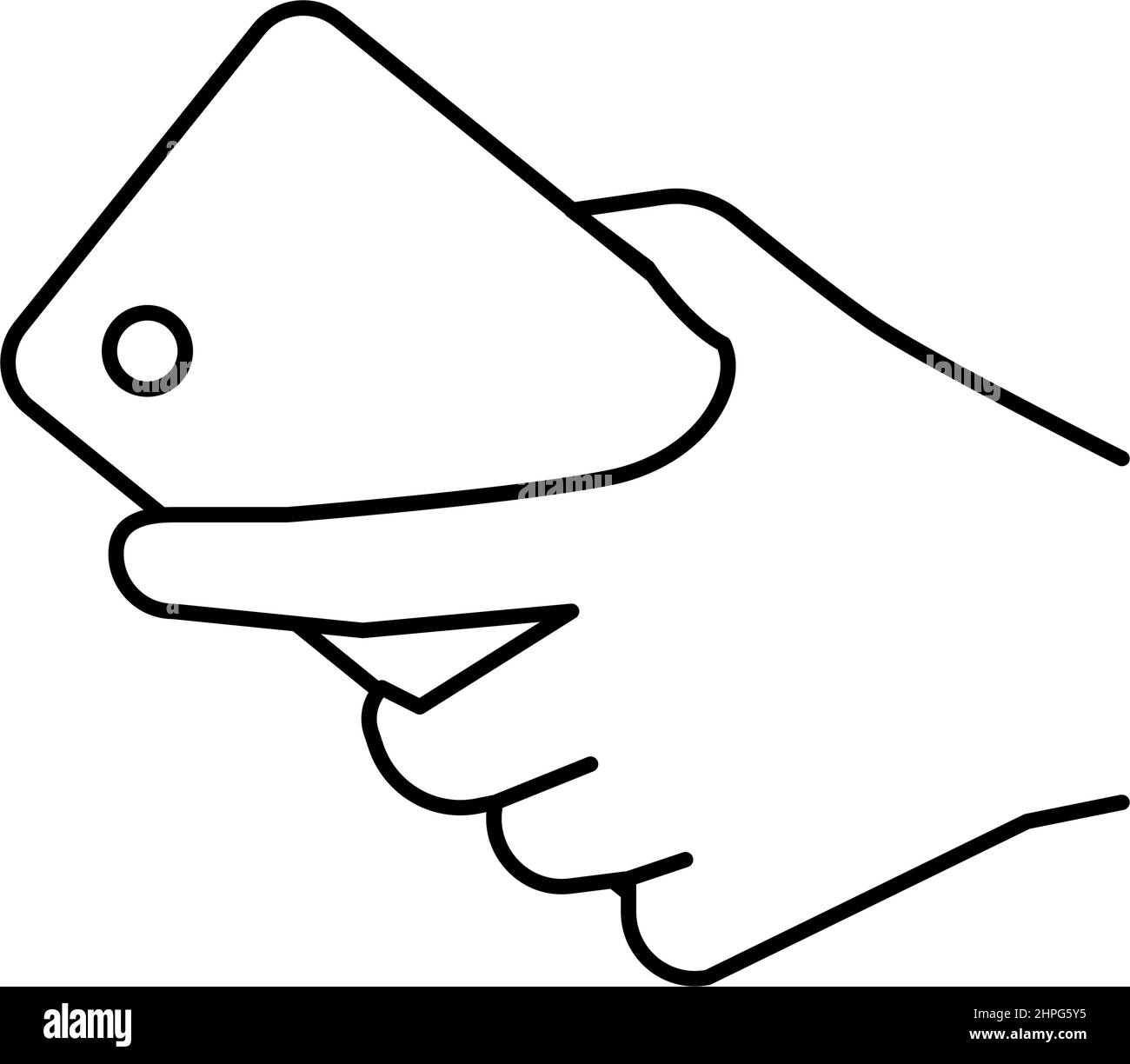 hand carrying smartphone line icon vector illustration Stock Vector ...