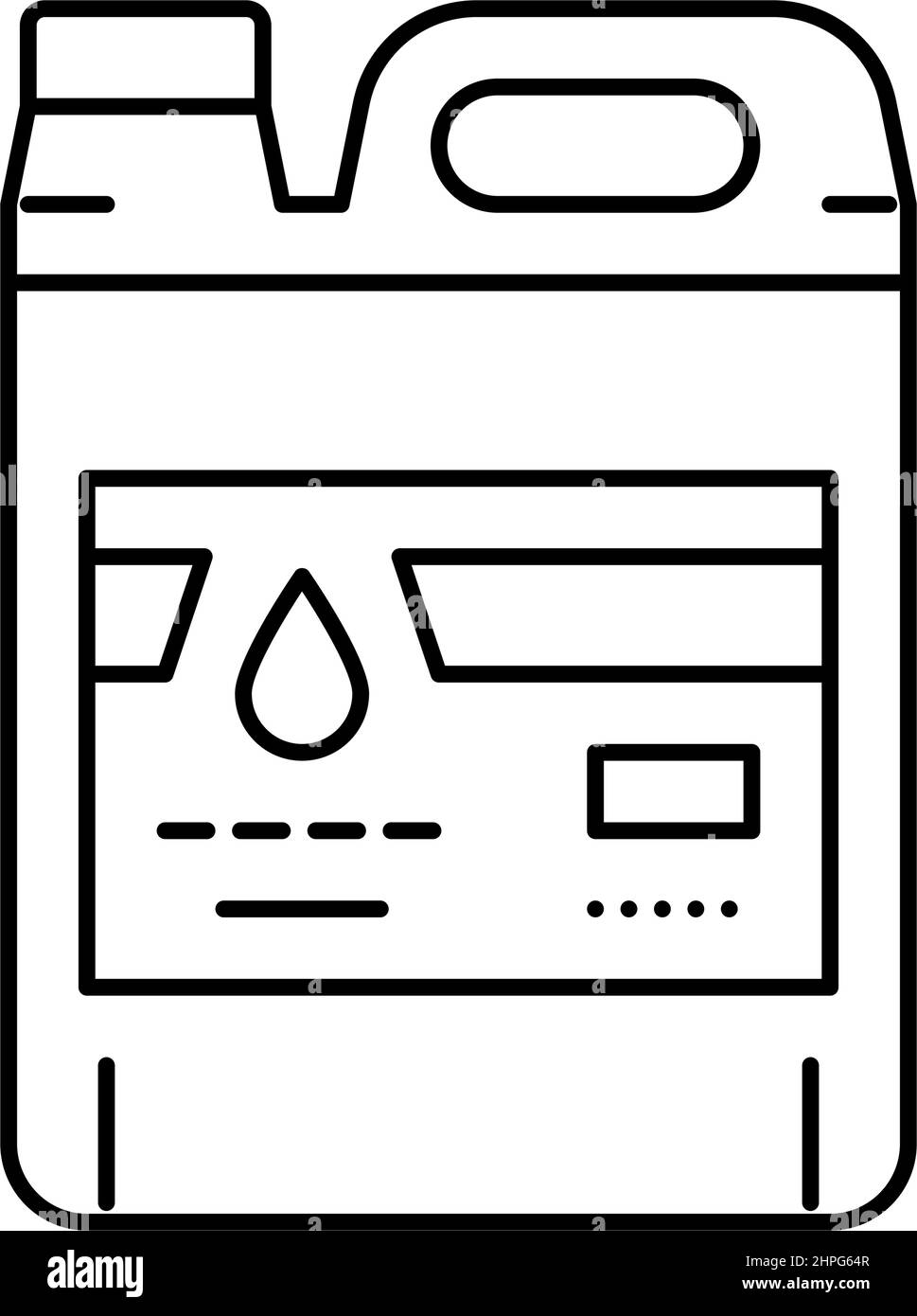 chemical liquid canister resin art line icon vector illustration Stock ...