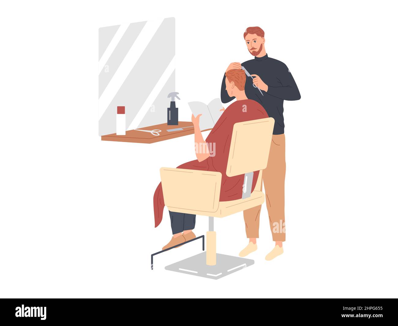 Male barber professional tools Cut Out Stock Images & Pictures - Alamy