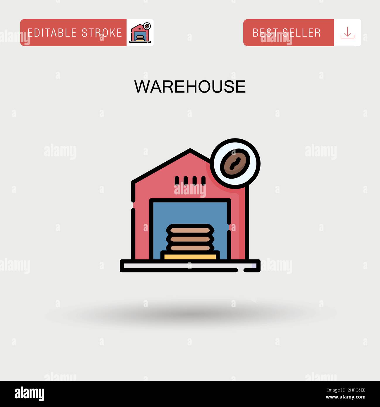 Warehouse Simple vector icon Stock Vector Image & Art - Alamy