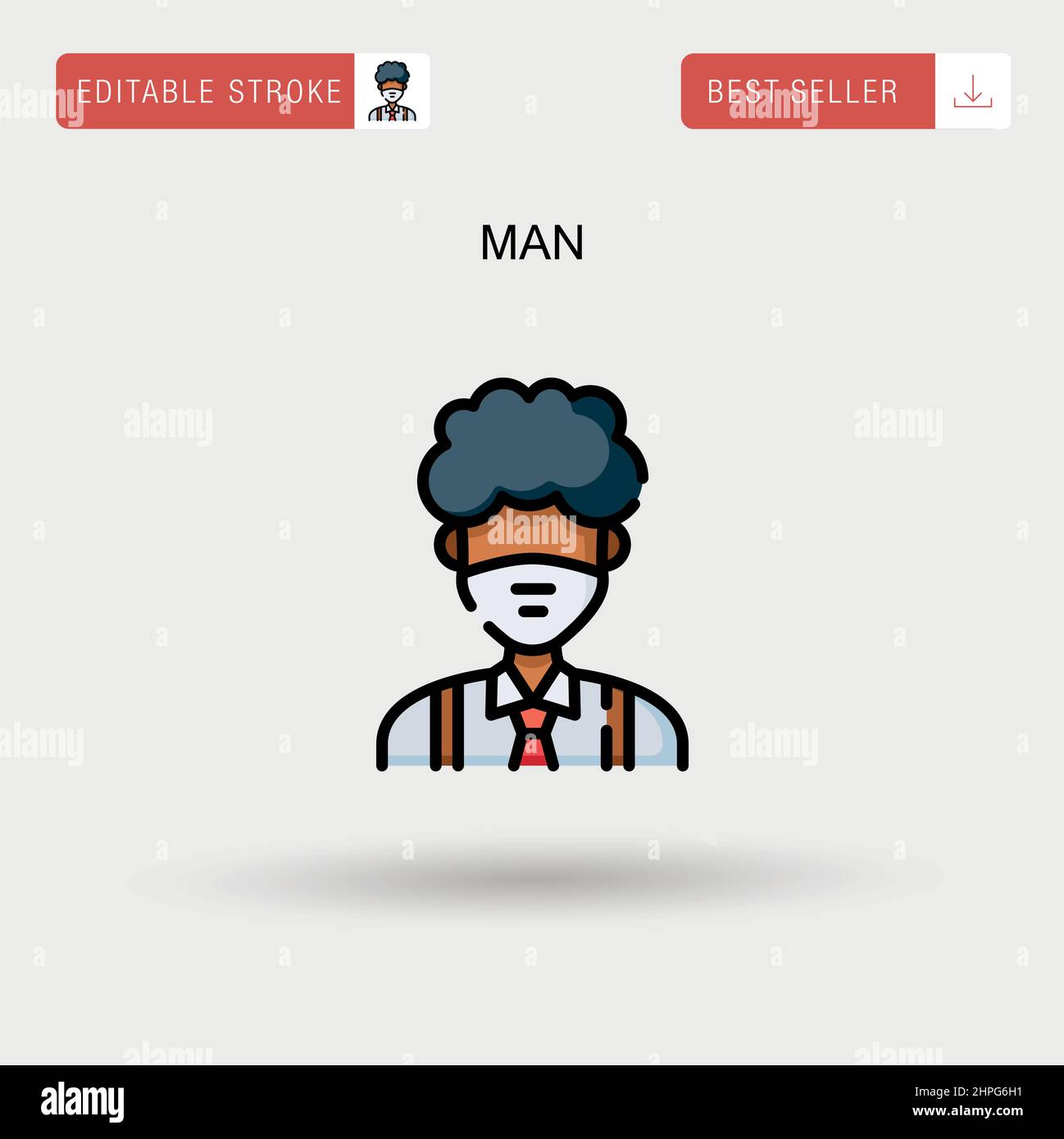 Man Simple vector icon Stock Vector Image & Art - Alamy