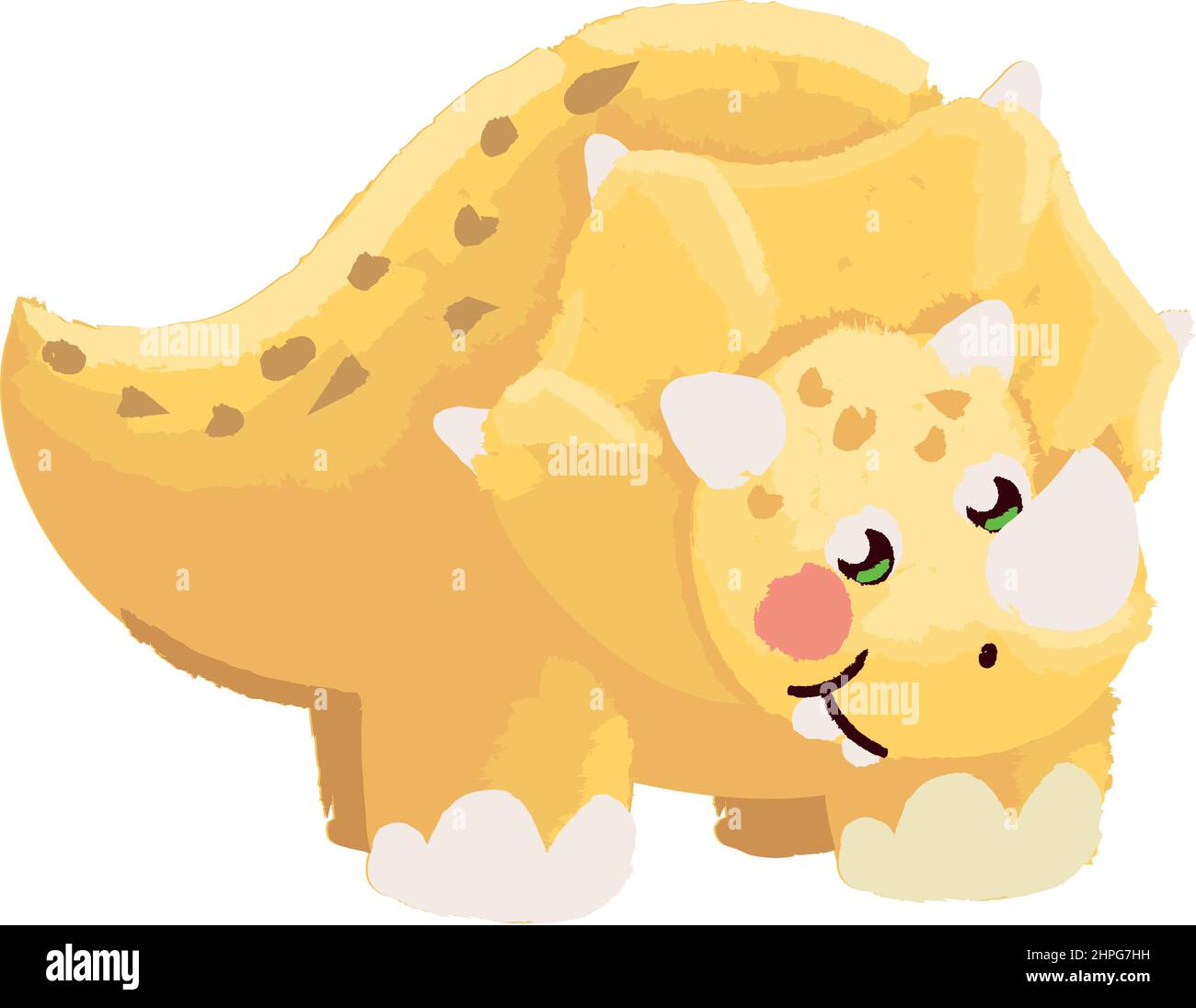 cute dinosaur triceratops Stock Vector Image & Art - Alamy