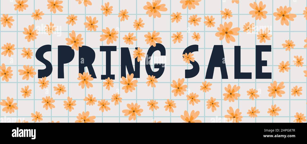 Hello Spring hand logotype, badge typography icon. Lettering spring ...