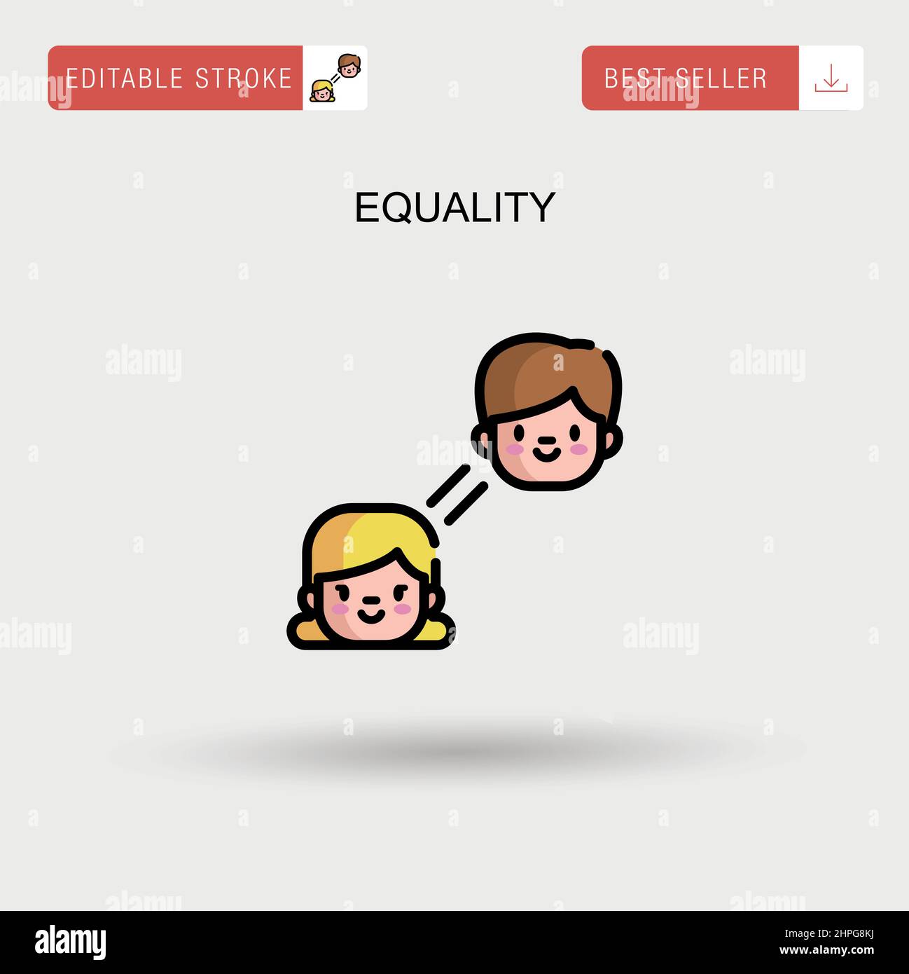 Concept gender equality symbol Stock Vector Images - Alamy