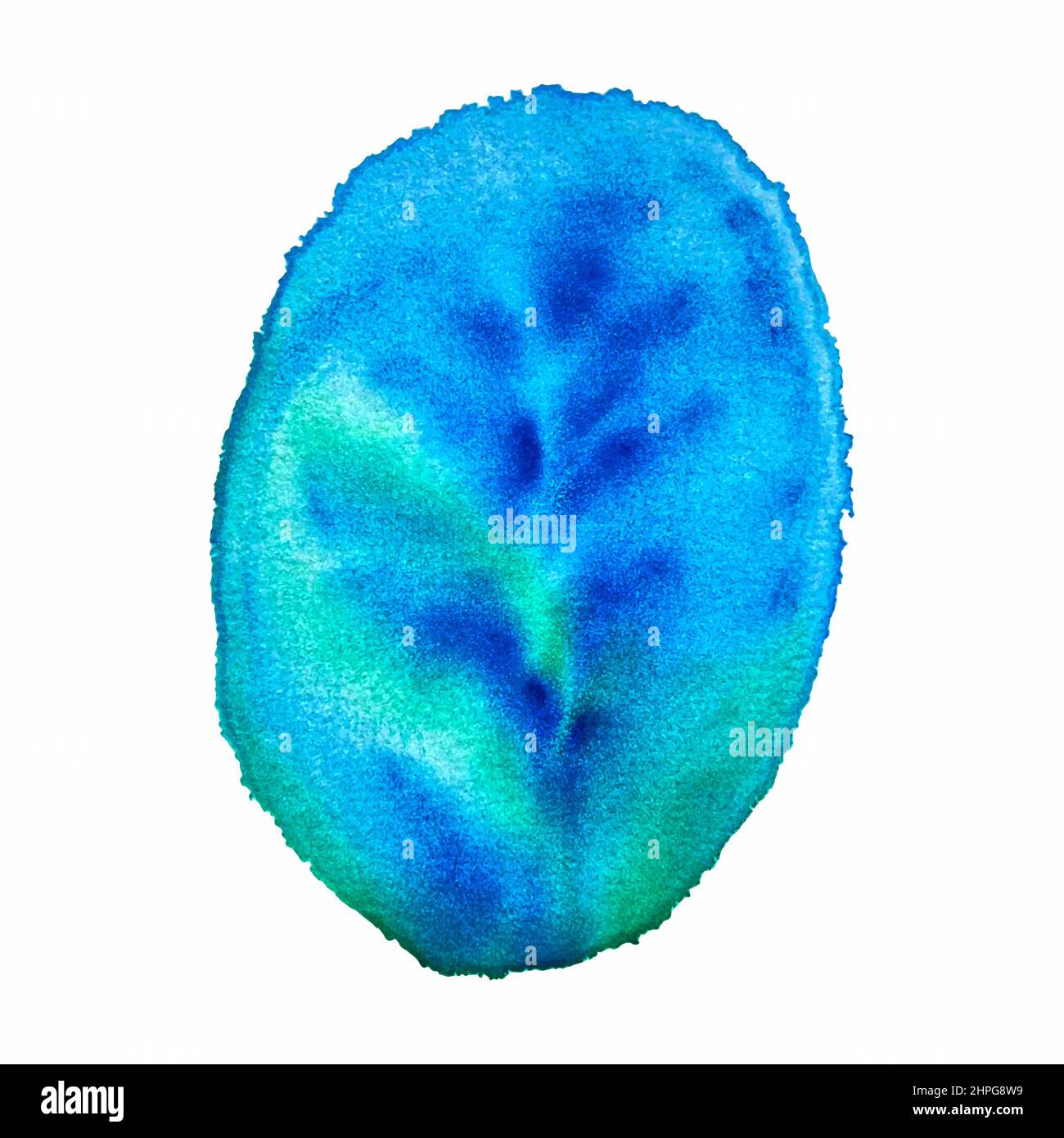 Abstract blue green drawing ink hi-res stock photography and images - Alamy