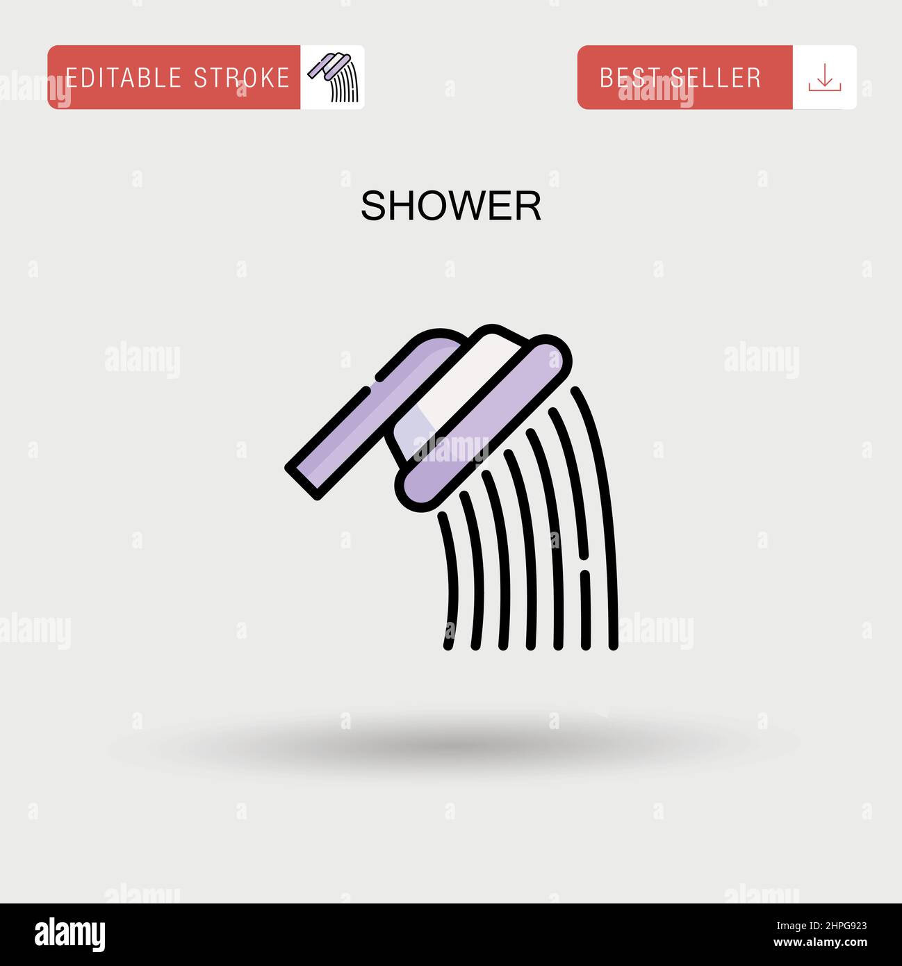 Shower bathroom woman Stock Vector Images - Alamy