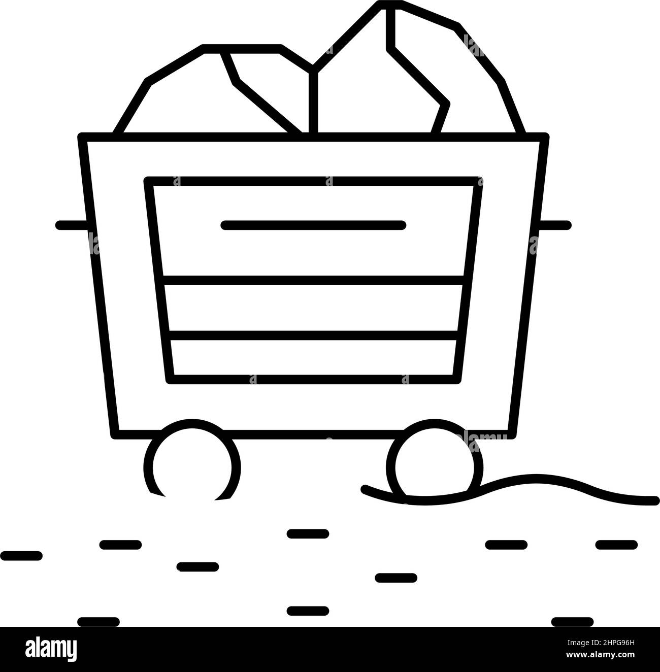 mining booty aluminium production line icon vector illustration Stock ...