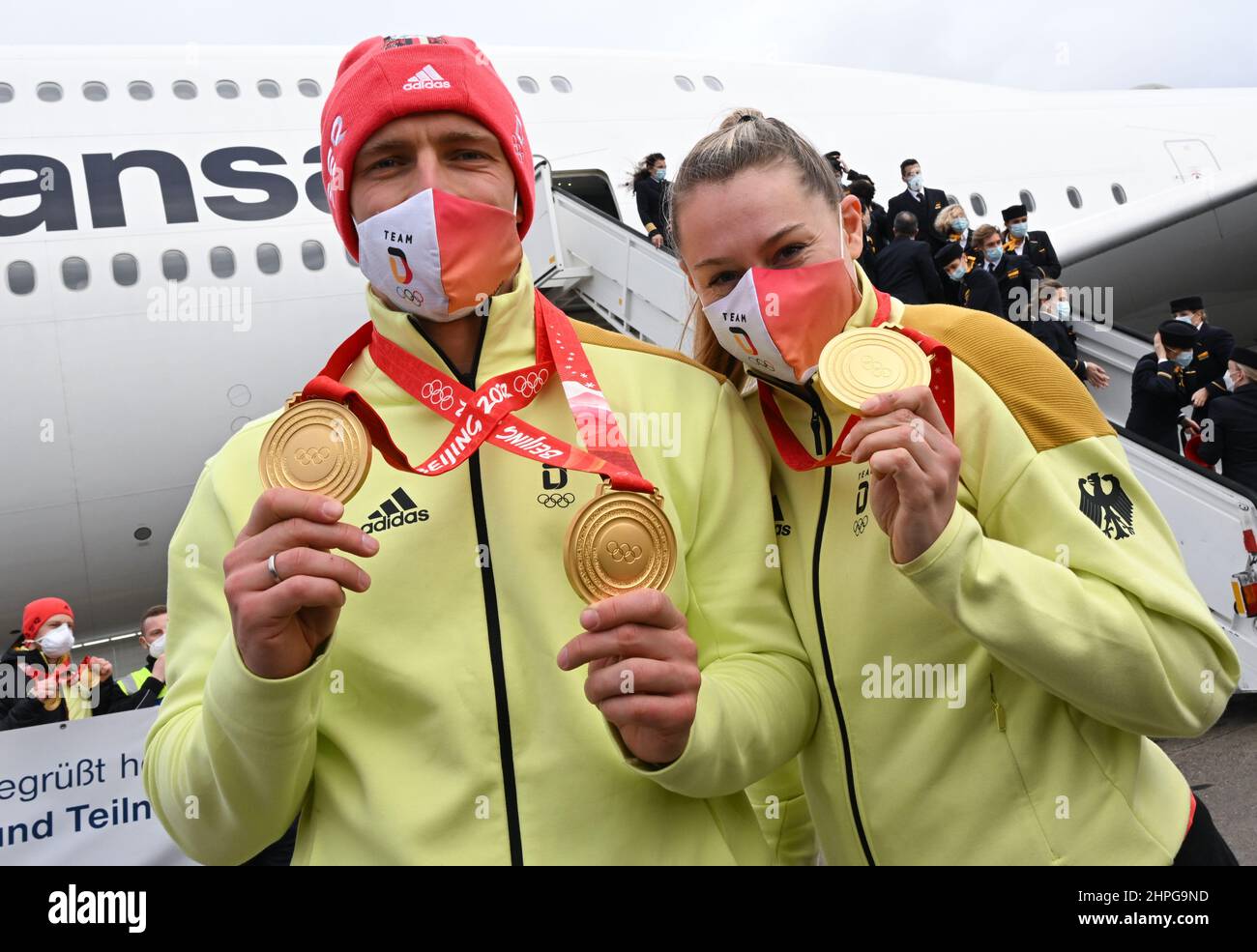 21 February 2022, Hessen, Frankfurt/Main: Thorsten Margis, bobsledder ...