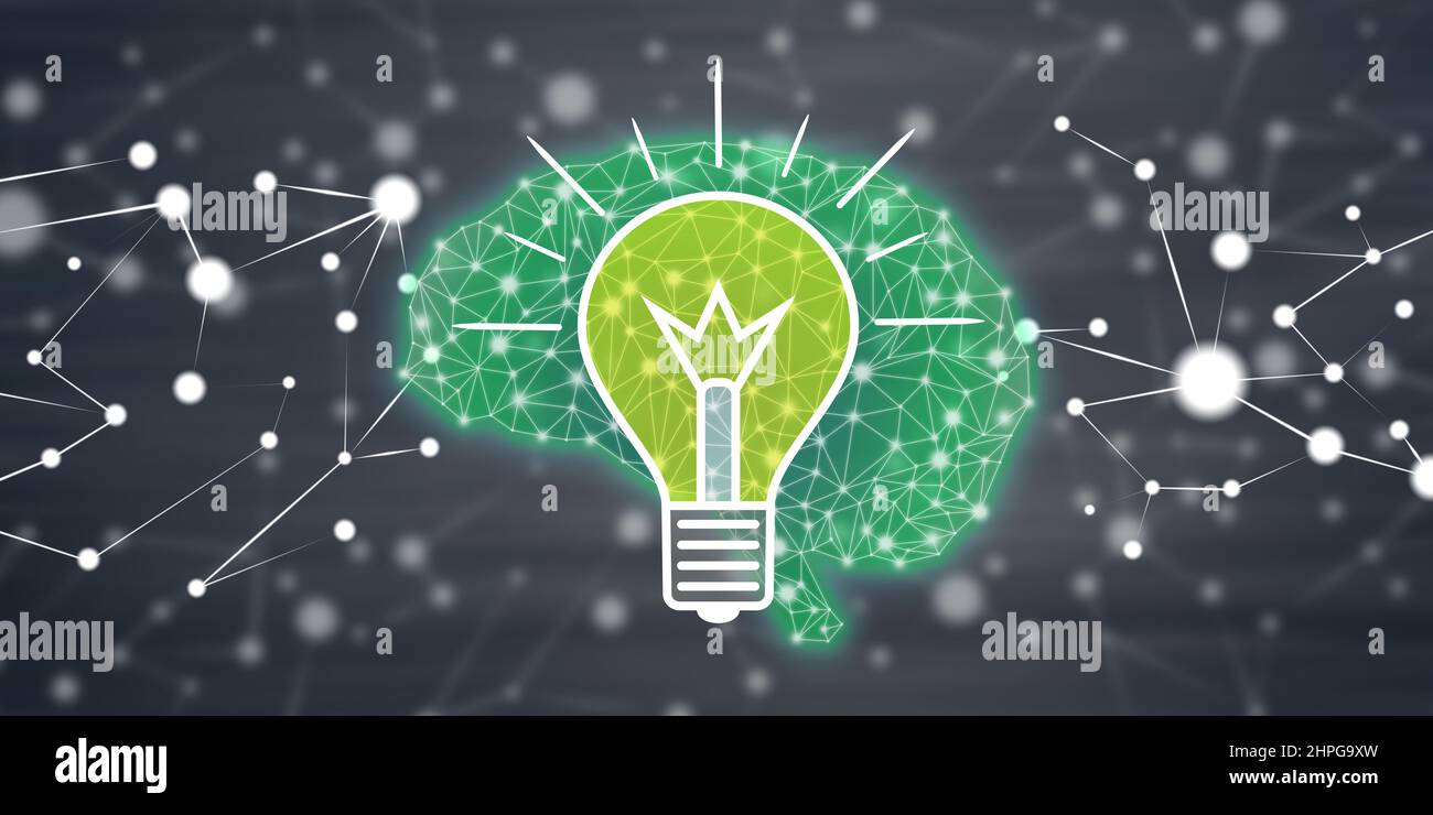 Illustration of an idea concept Stock Photo - Alamy