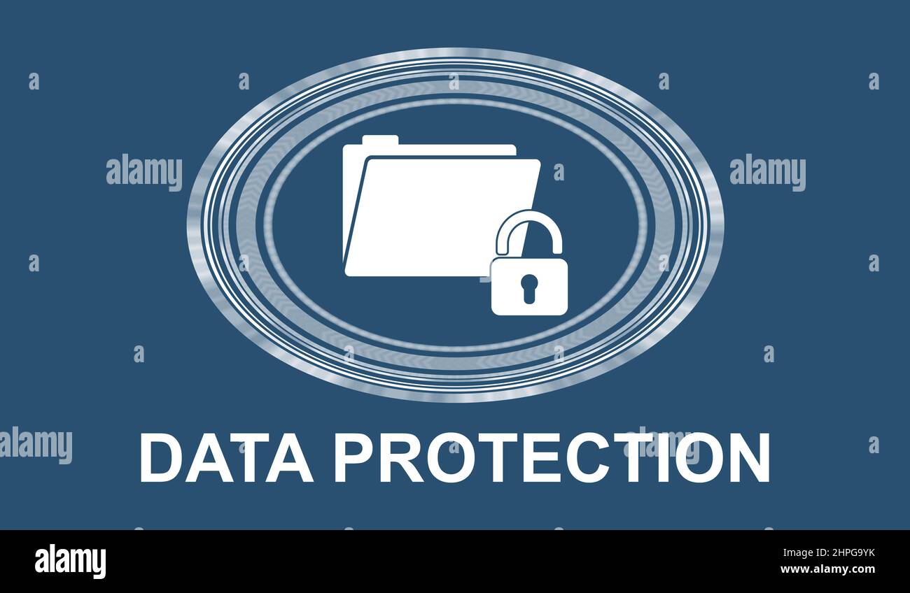 Illustration of a data protection concept Stock Photo - Alamy