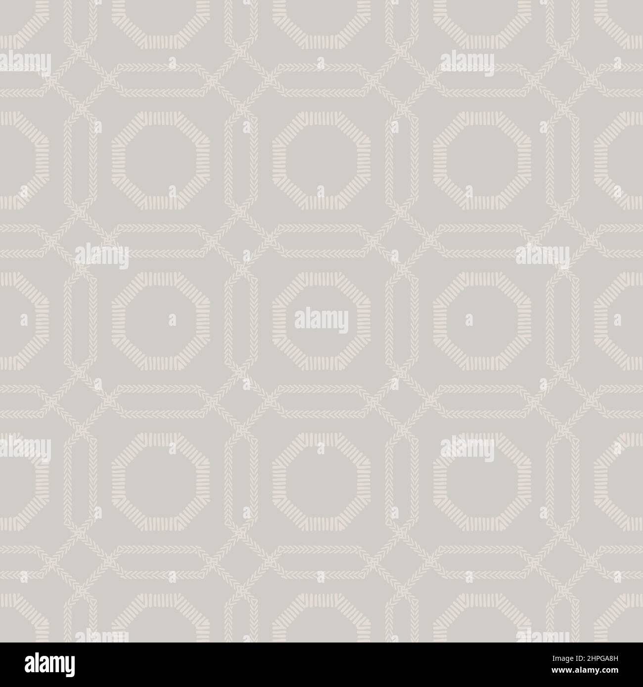 French gray geometric linen seamless pattern. Tonal farmhouse cottage ...